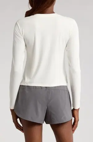 FREE FLY Long Sleeve Rib T-shirt - Sea Salt