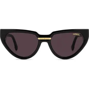 Carrera Eyewear Victory 57mm Butterfly Sunglasses - Black/mauve