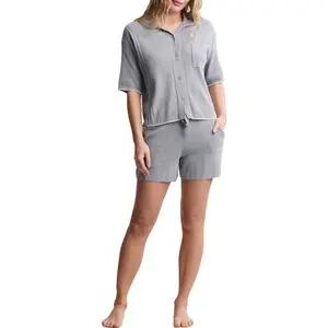 Barefoot Dreams Cozychic® Ultra Lite® Rib Pajamas - Moonbeam