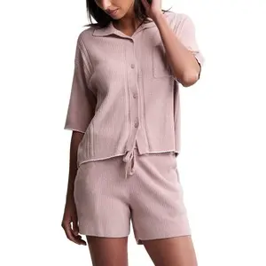 Barefoot Dreams Cozychic® Ultra Lite® Rib Pajamas - Teaberry