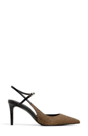 Aldo Kymmberly Ankle Strap Pointed Toe Pump - Brown Multi