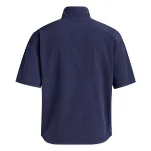Adidas Georgia Tech Yellow Jackets Woven Quarter-zip Short Sleeve Pullover