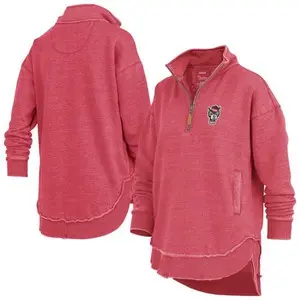 PRESSBOX Nc State Wolfpack Northfork Sojourn Poncho Quarter-zip Sweatshirt