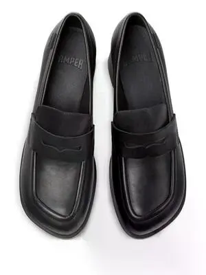 Camper 65mm Kora Leather Loafers - Black