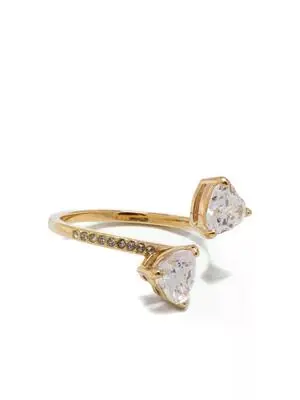 SWAROVSKI Crystal-embellished Heart Ring - Gold