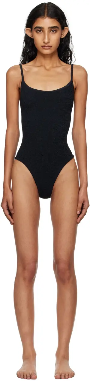 Hunza G Pamela One-Piece Swimsuit Black