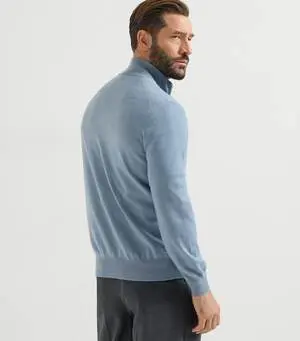 Brunello Cucinelli Cashmere Zip-up Cardigan - Blue