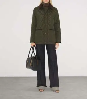 Burberry Quilted Barn Jacket - Grey