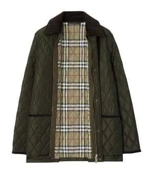 Burberry Quilted Barn Jacket - Grey