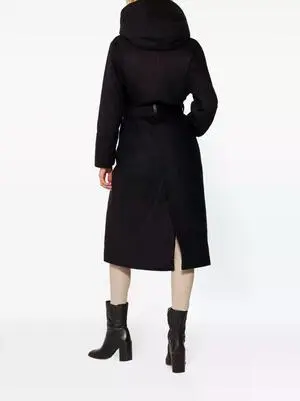 NORWEGIAN WOOL Hooded Virgin Wool-blend Wrap Coat