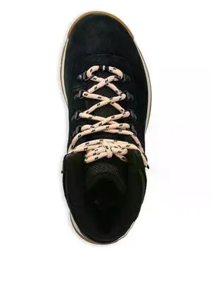Columbia Suede Lace-up Boots - Black