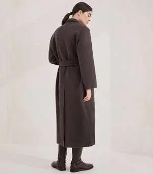 Brunello Cucinelli Virgin Wool-cashmere Belted Trench Coat