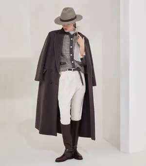 Brunello Cucinelli Virgin Wool-cashmere Belted Trench Coat