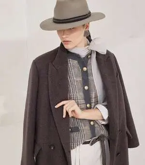 Brunello Cucinelli Virgin Wool-cashmere Belted Trench Coat