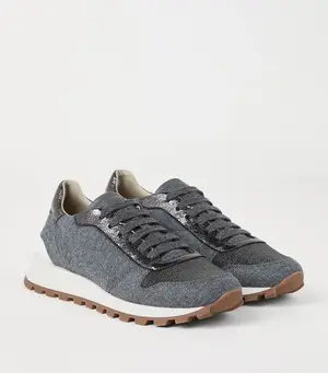 Brunello Cucinelli Virgin Wool Sneakers