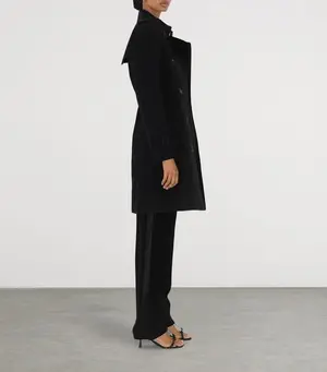 Burberry Cotton Mid-length Chelsea Trench Coat - Black