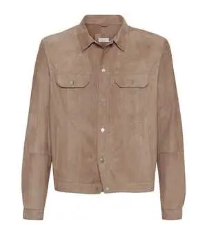 Brunello Cucinelli Suede Four-pocket Jacket - Brown