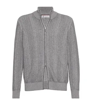 Brunello Cucinelli Trimmed Cardigans For Men