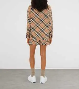 Burberry Cotton Check Relaxed Shirt - Beige