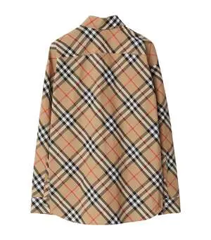 Burberry Cotton Check Relaxed Shirt - Beige