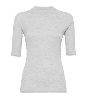 Brunello Cucinelli Short Sleeve Sweaters For Women