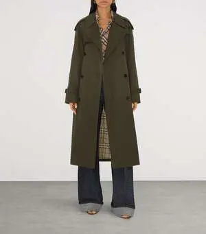 Burberry Castleford Long Trench Coat - Brown
