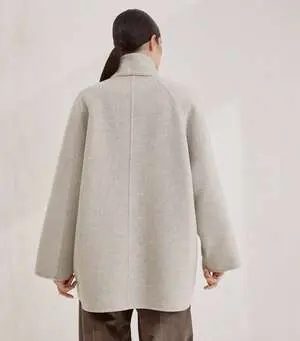 Brunello Cucinelli Virgin Wool-cashmere Pea Coat - Beige