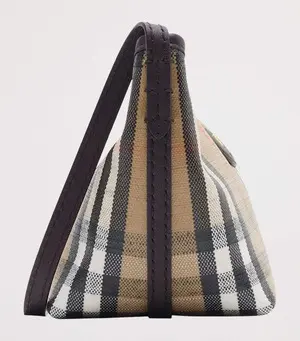 Burberry Mini Check Shoulder Bag - Beige