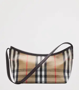 Burberry Mini Check Shoulder Bag - Beige