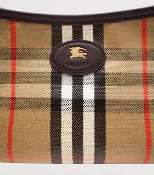 Burberry Mini Check Shoulder Bag - Beige