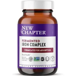 NEW CHAPTER Fermented Iron Complex 60 Tablets - One-color