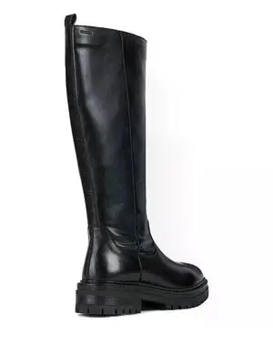 Geox Iridea Zip-detail Leather Boots