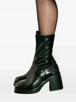 VAGABOND SHOEMAKERS 87mm Brooke Leather Block-heel Boots