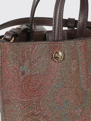 Etro Mini Paisley Cotton Tote With Shoulder Strap