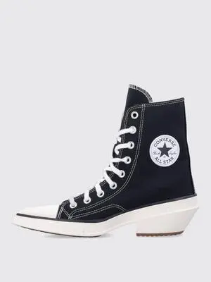 CONVERSE High Top Lace Up Heeled Sneakers - Black