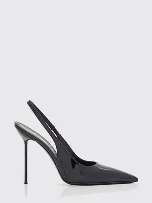 Paris Texas Paris Texas Lidia Patent Leather Slingback Pumps With High Heel Black