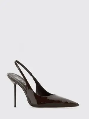 Paris Texas Lidia Patent Leather Slingback Pumps With High Heel - Ebony
