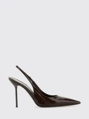 Paris Texas Paris Texas Lidia Patent Leather Slingback Pumps With High Heel Ebony