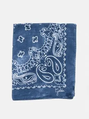 GOLDEN GOOSE Neck Scarf - Blue