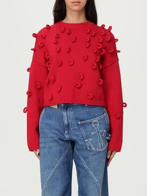 JW Anderson Textured Knit Sweater - Red