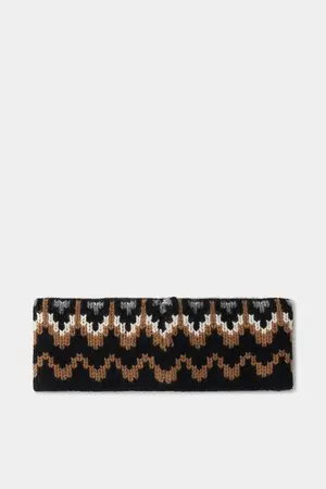 Bogner Loca Cashmere Headband - Black/camel