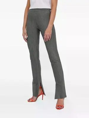 Patrizia Pepe Stripe-pattern Trousers - Grey