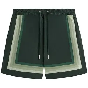 Kith Border Stripe Active Short Stadium - Green