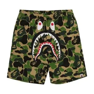 BAPE Abc Camo Shark Sweatshorts - Green