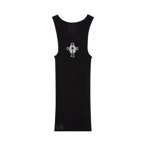 Chrome Hearts Hairy Cross Rib Tank - Black
