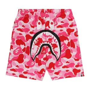 BAPE ABC Camo Shark Sweatshorts Pink
