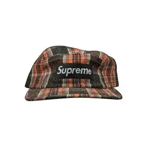 Supreme Wool Plaid Camp Cap - Multicolor