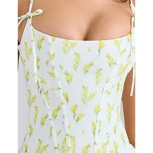 House Of Cb Yvette Floral-print Woven Midi Dress