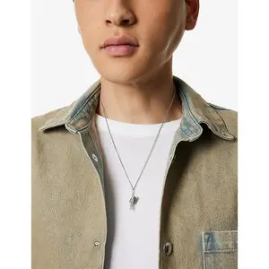 SERGE DENIMES Pioneer Sterling Pendant Necklace
