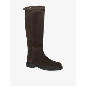 TOD'S Gomma Suede Knee-high Boots